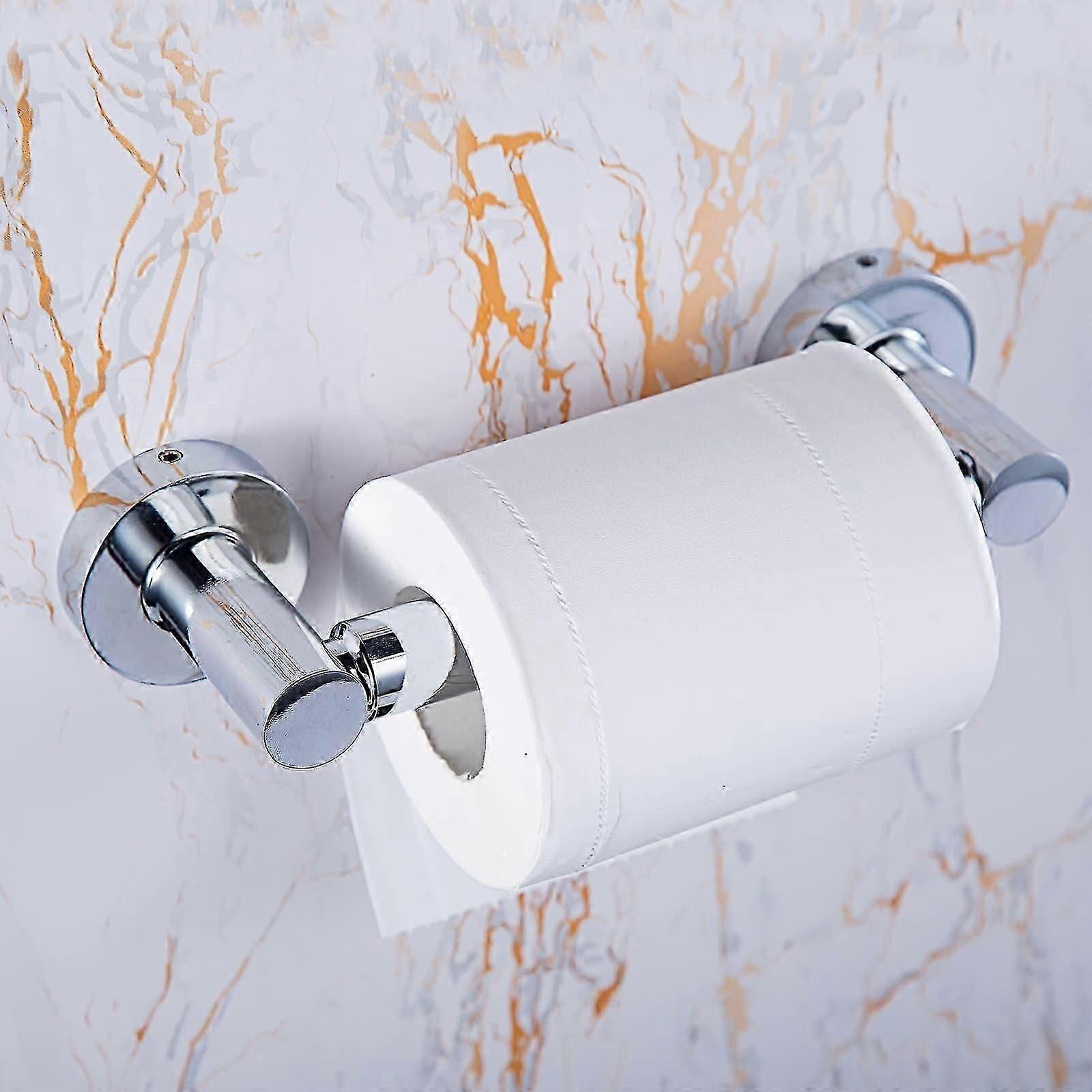 Toilet Roll Holder Paper holders Wall Mounted Spring Loaded Flexible ...
