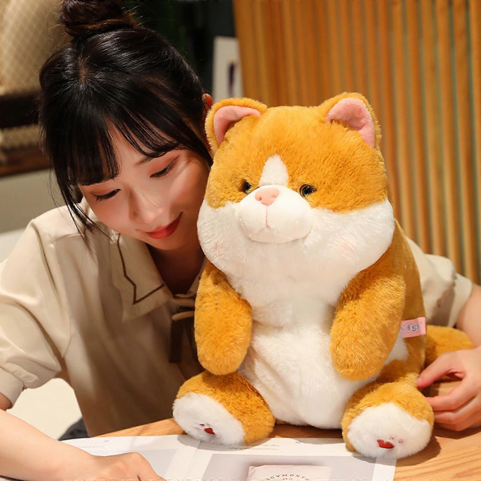 Cat Stuffed Animals Plush Cat Doll Realistic Kitten Stuffed Animal ...