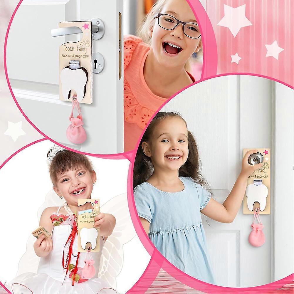 Personalized Tooth Fairys Door Hanger Door Hanging Pendant for Lost ...