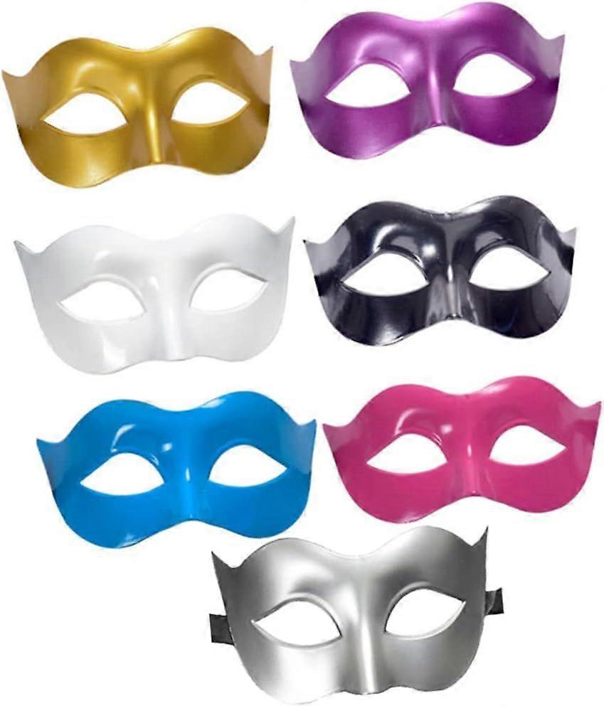 Men Silver Half Face Masquerade Eye Mask for Costume Ball Elegant Party ...