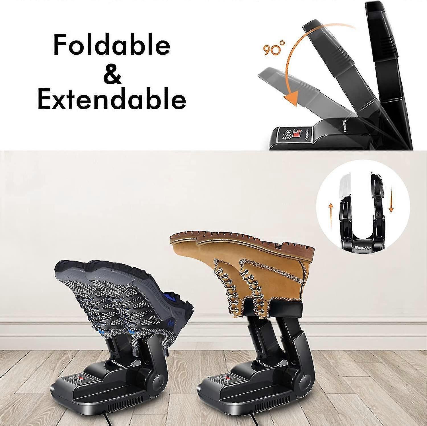 Portable Shoe & Boot Dryer with Adjustable Rack, Heater Blower, Timer ...