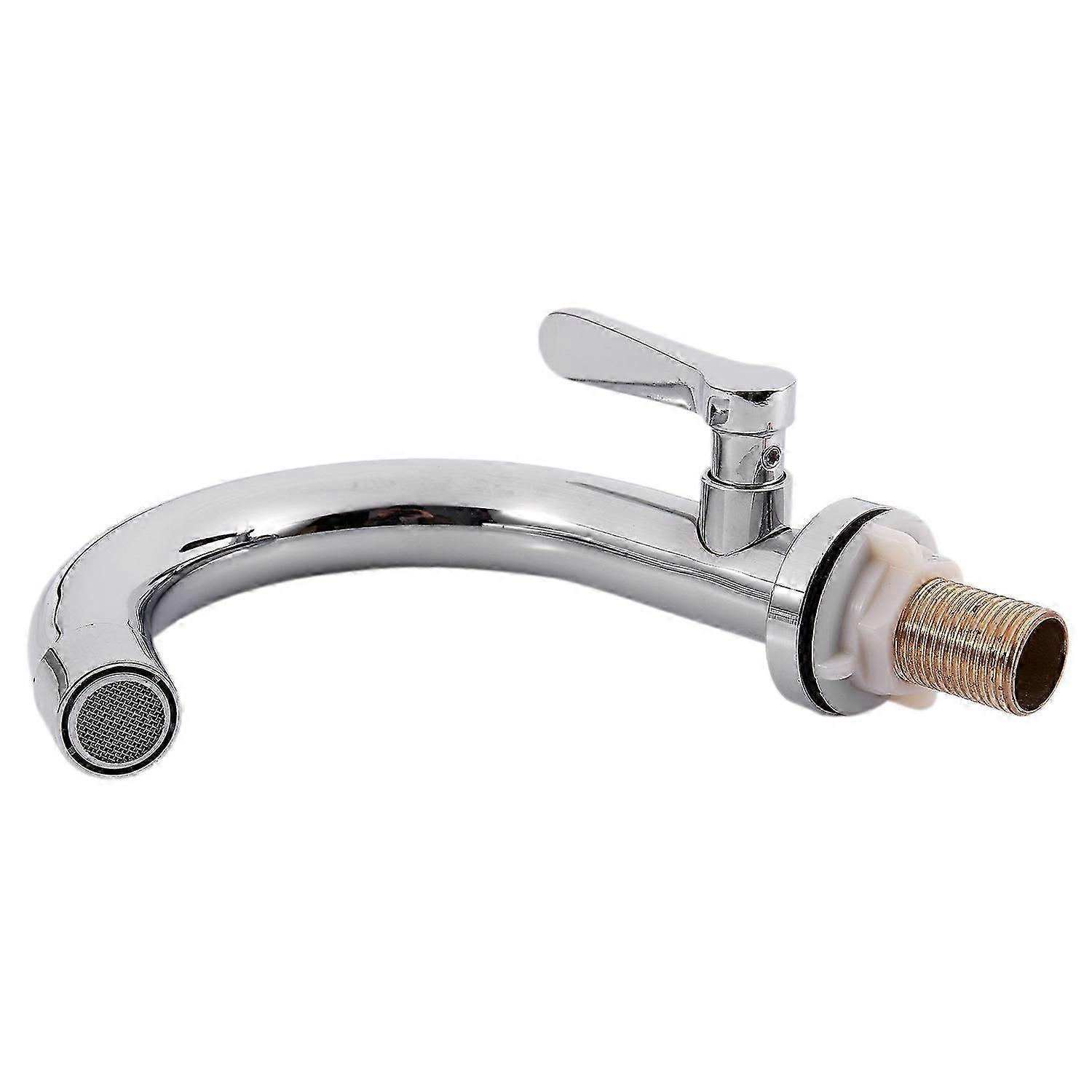 Kitchen Basin Faucet Single Cold Deck Mounted Stainless Steel Basin ...