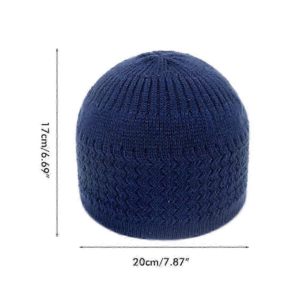 Kufi Hat Knit Crochet Hat Muslim Kufi Beanies Running Hat Helmet Liner ...