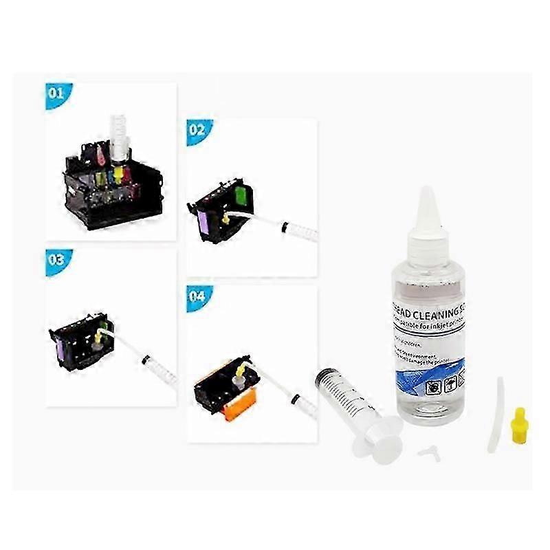 Print head cleaning fluid compatible with Epson Canon Brother and HP ...