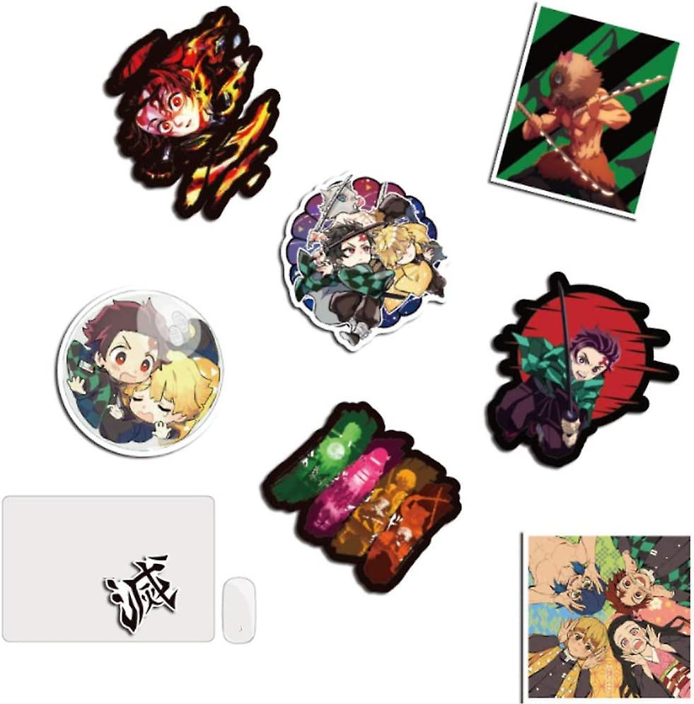 Demon Slayer Sticker Pack Kimetsu no Yaiba Laptop Sticker Waterproof ...