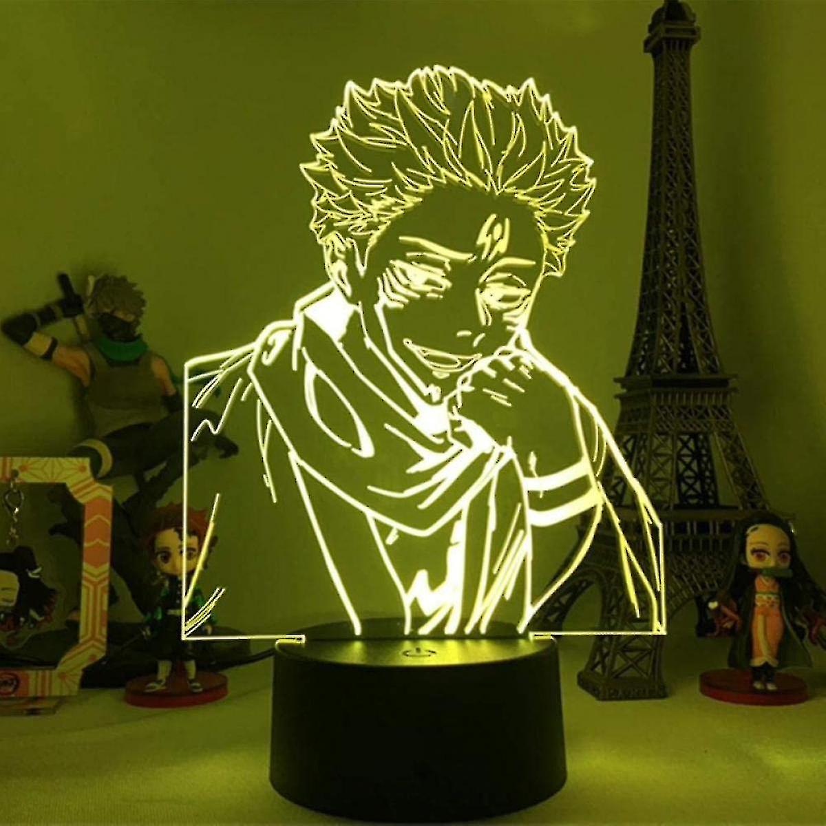 Shxx Anime Led Lamp Night Light Illusion Light Jujutsu Kaisen Yuji ...