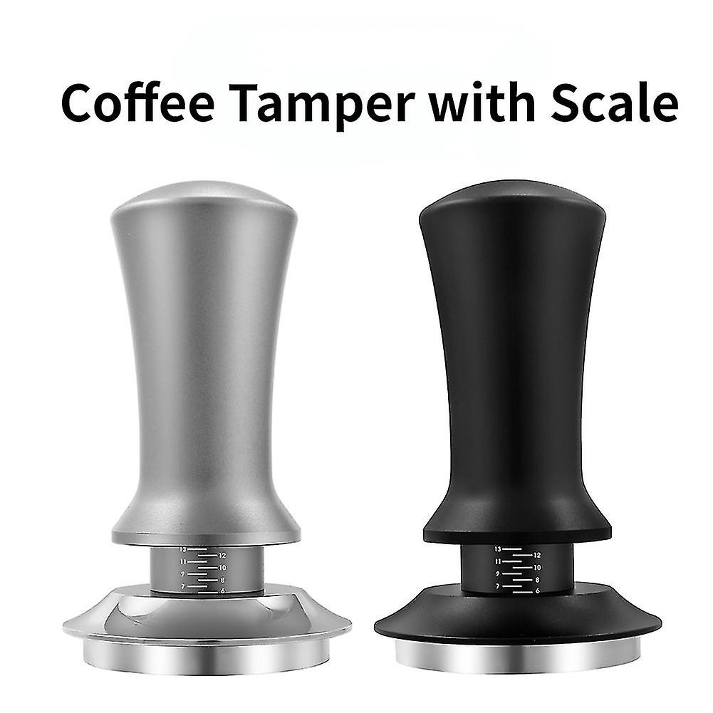 Coffee Tamper Adjustable Depth With Scale 30lb Espresso Springs ...