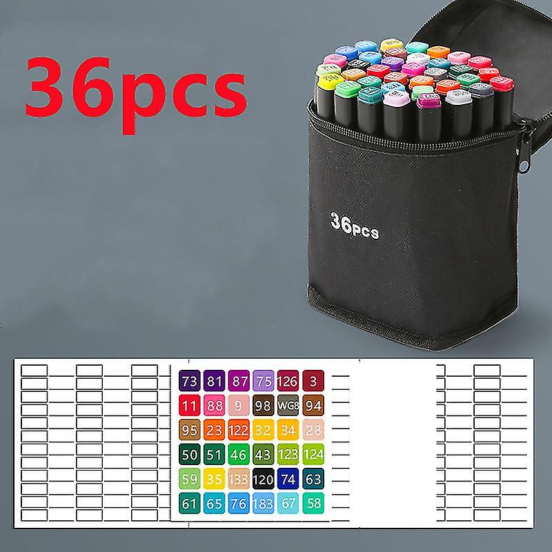 30/40/60/80 Color Markers Alcohol Felt Pen Manga Sketching Markers Dual ...