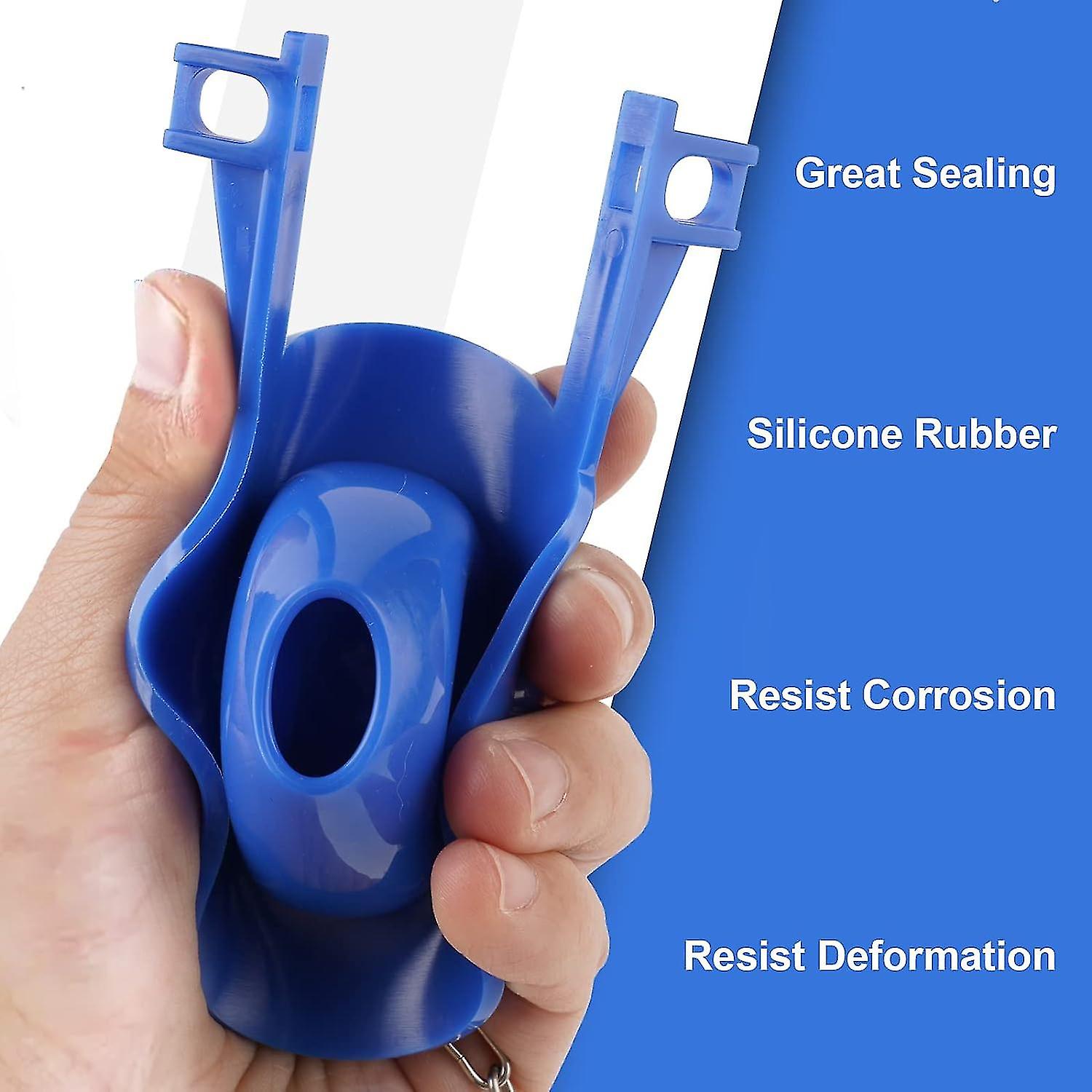 Toilet Flapper Replacement, 2-inch Universal Toilet Stopper Flapper ...