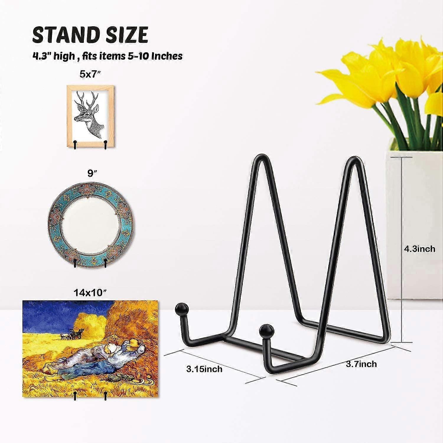 Plate Stands For Display - Black Iron Easel Plate Holder Display Stands ...