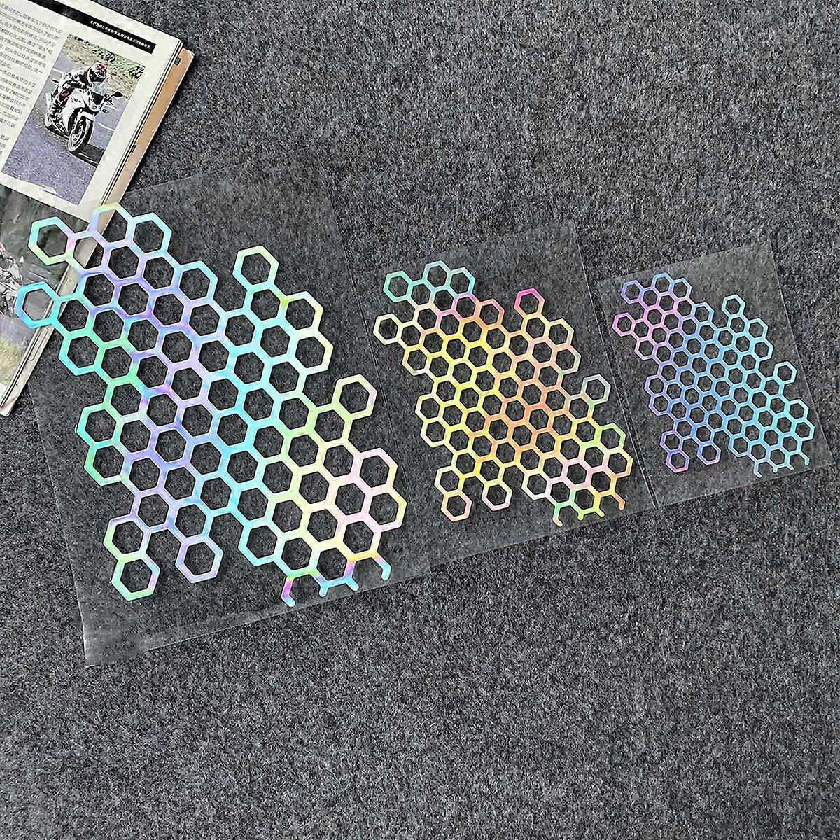 Honeycomb Sticker Car Bumper Sticker Helmet Reflrctive Decal Motorcycle ...