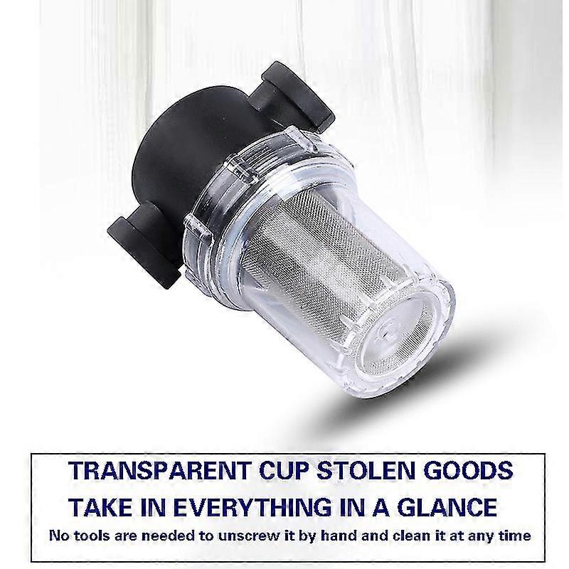 Garden Pond 32mm Inline Mesh Strainer Water Pump Irrigation High Flow ...