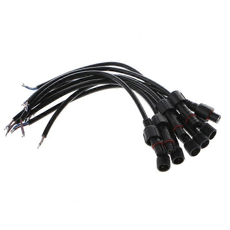 5 Pairs 2 Pin Male to Female Connector Waterproof Cable For Single ...