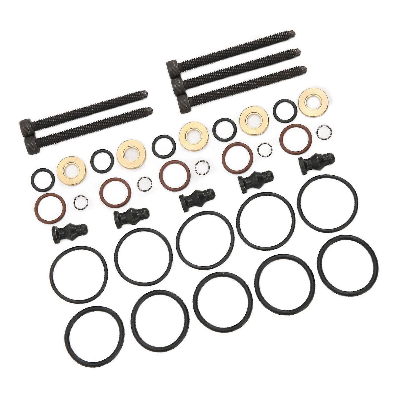 Car Fuel Injector Seals Gaskets Kit with 5 Bolts 038198051B Replacement ...
