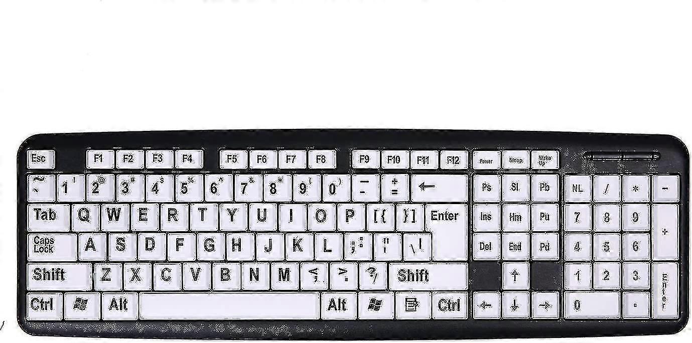 Large Print Keyboard Wired Large Letter Key Keyboard Usb Keyboards For ...