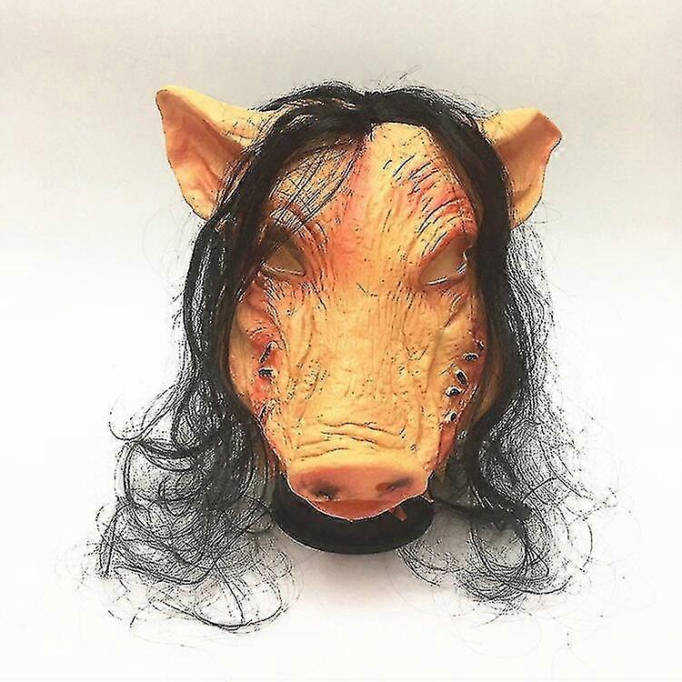 Halloween Scary Saw Pig Head Mask Cosplay Party Horrible Animal Masks ...