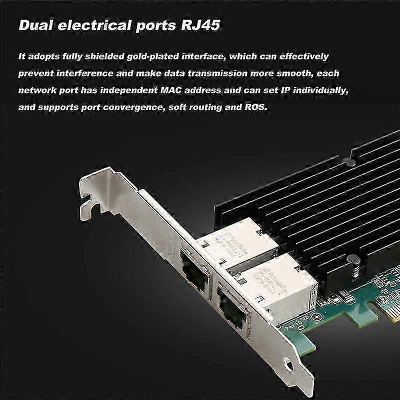 PCIE 8X Server Network Card X540 Chip Network Card 10G 2 Port Etherent ...