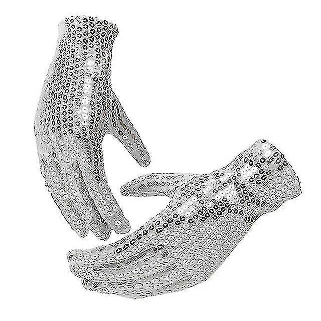Michael Jackson Gloves Fashion Stage Performance Mj Sequins Short Glove ...