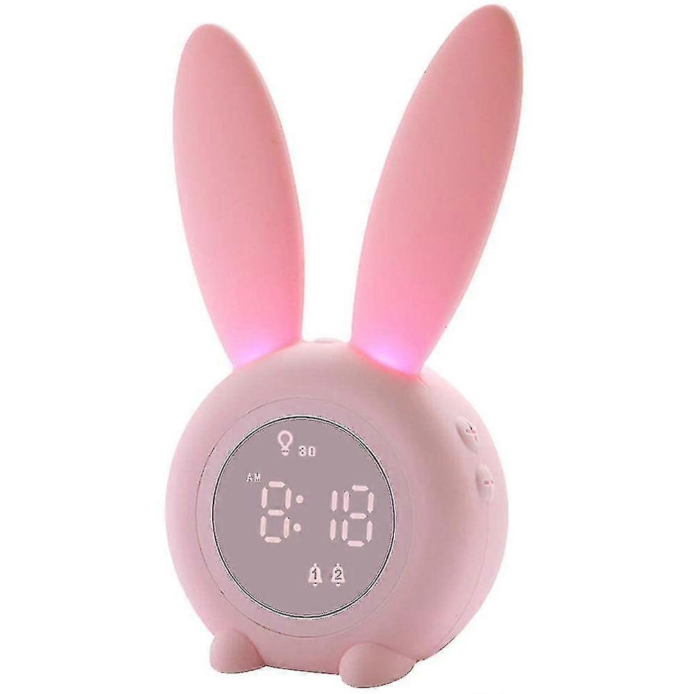 Bunny Alarm Clock For Kids With Nightlight Rechargeable | Fruugo UK