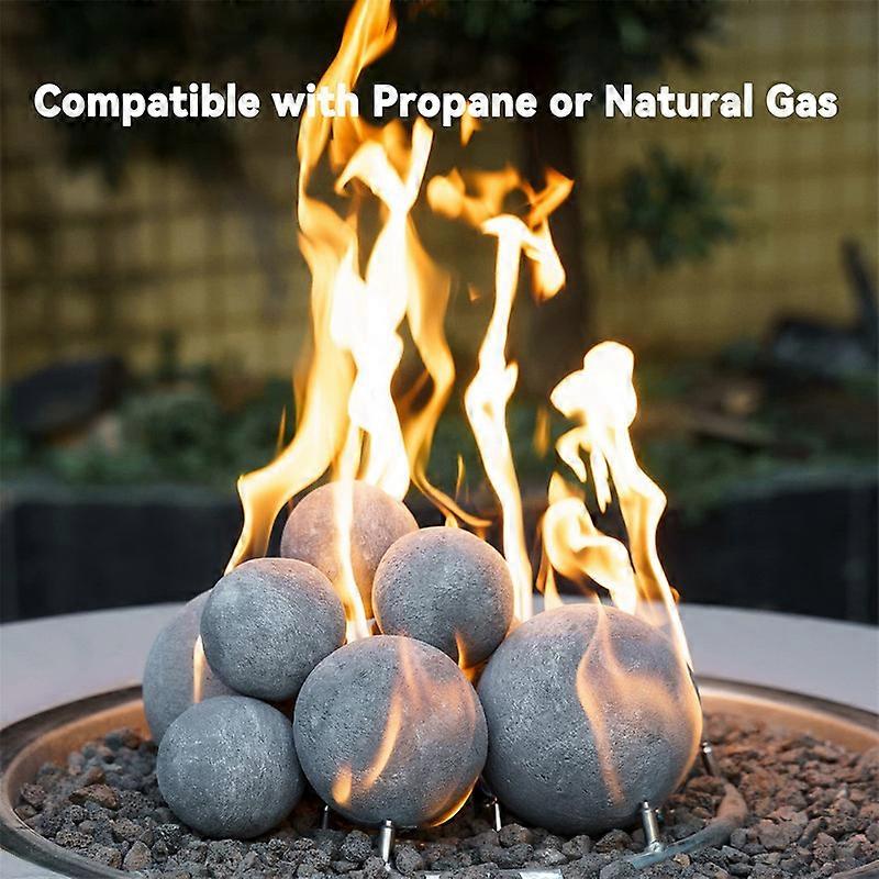 Ceramic Fire Balls for Fire Pit Fire Bowl and Fireplace Indoor and ...
