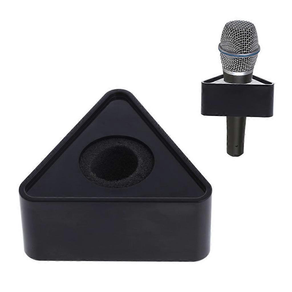 Black Hole Triangular Mic Microphone TV Interview Logo Flag Station DIY ...