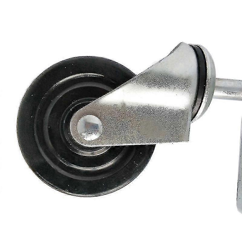 4 Inch Heavy Duty Rubber Mute Spring Loaded Gate Door Wheel Caster ...