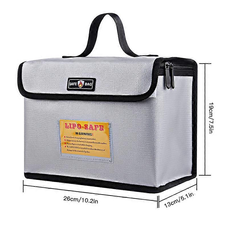 Portable Fireproof Explosionproof Lipo Battery Guard Safe Bag Large ...