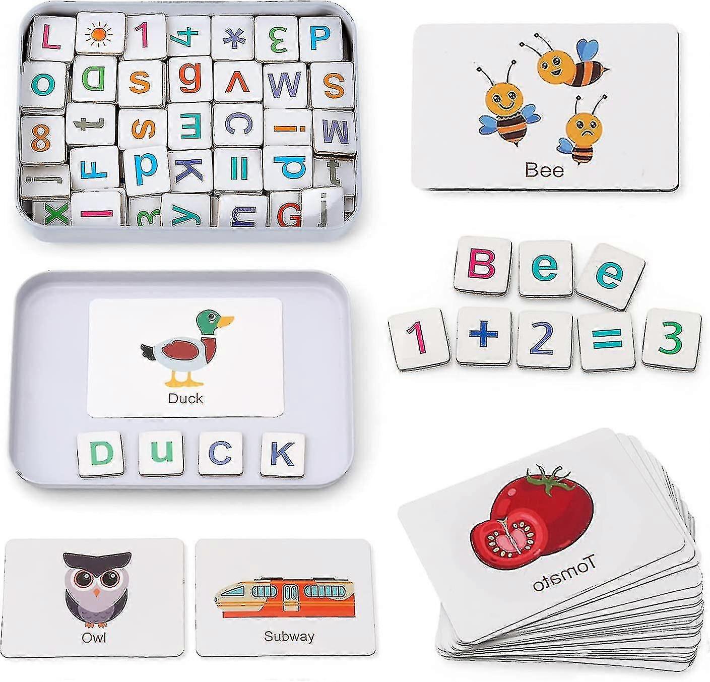Wooden Magnetic Letters And Numbers Toys, Fridge Abc Alphabet Word ...