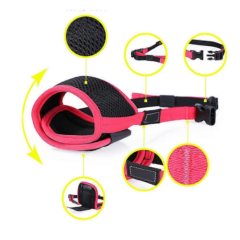 Adjustable Dog Muzzle Soft Breathable Nylon Mask Safety Dog Mouth Cover S | Fruugo UK
