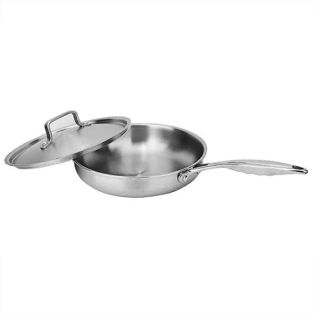 Frying Pan Lightweight,3-Layer Stainless Steel Kitchen Cookware Pan ...