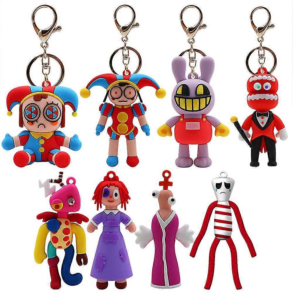 The Amazing Digital Circus Keychain 3d Anime Jax Pomni Cute Cartoon ...
