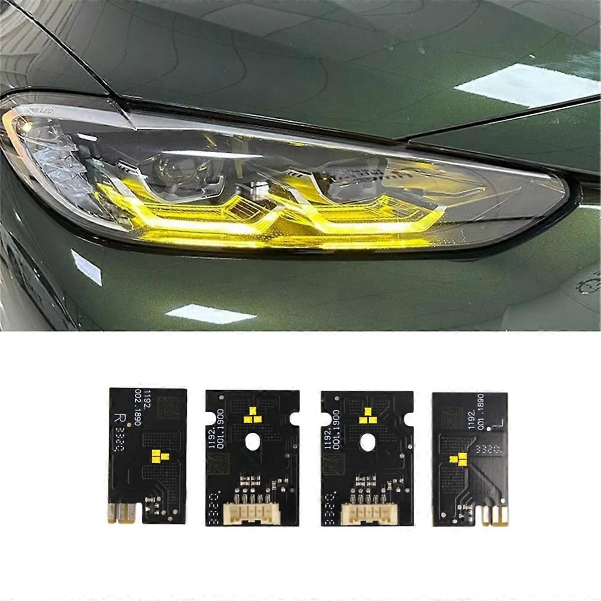 DRL LED Board Chip Yellow Angel Eye Modules for 4 Series G80 G82 G22 ...