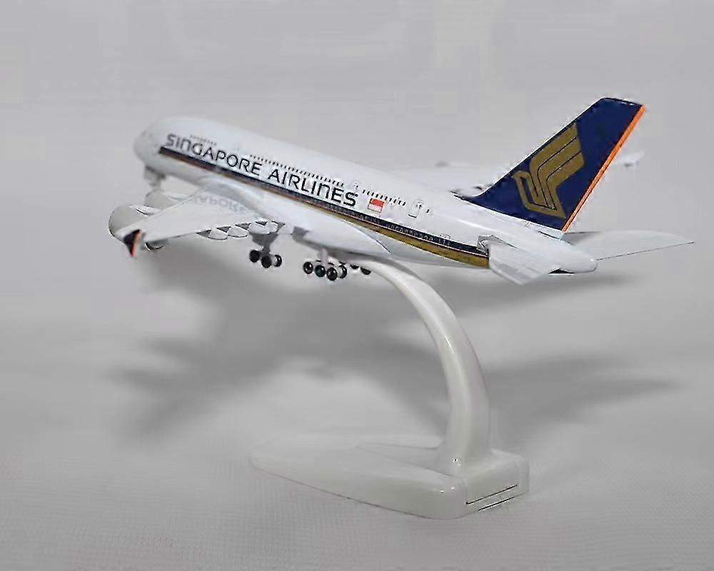 Exquisite 18*20cm Alloy Metal Model Air Singapore Airlines Airbus A380 ...