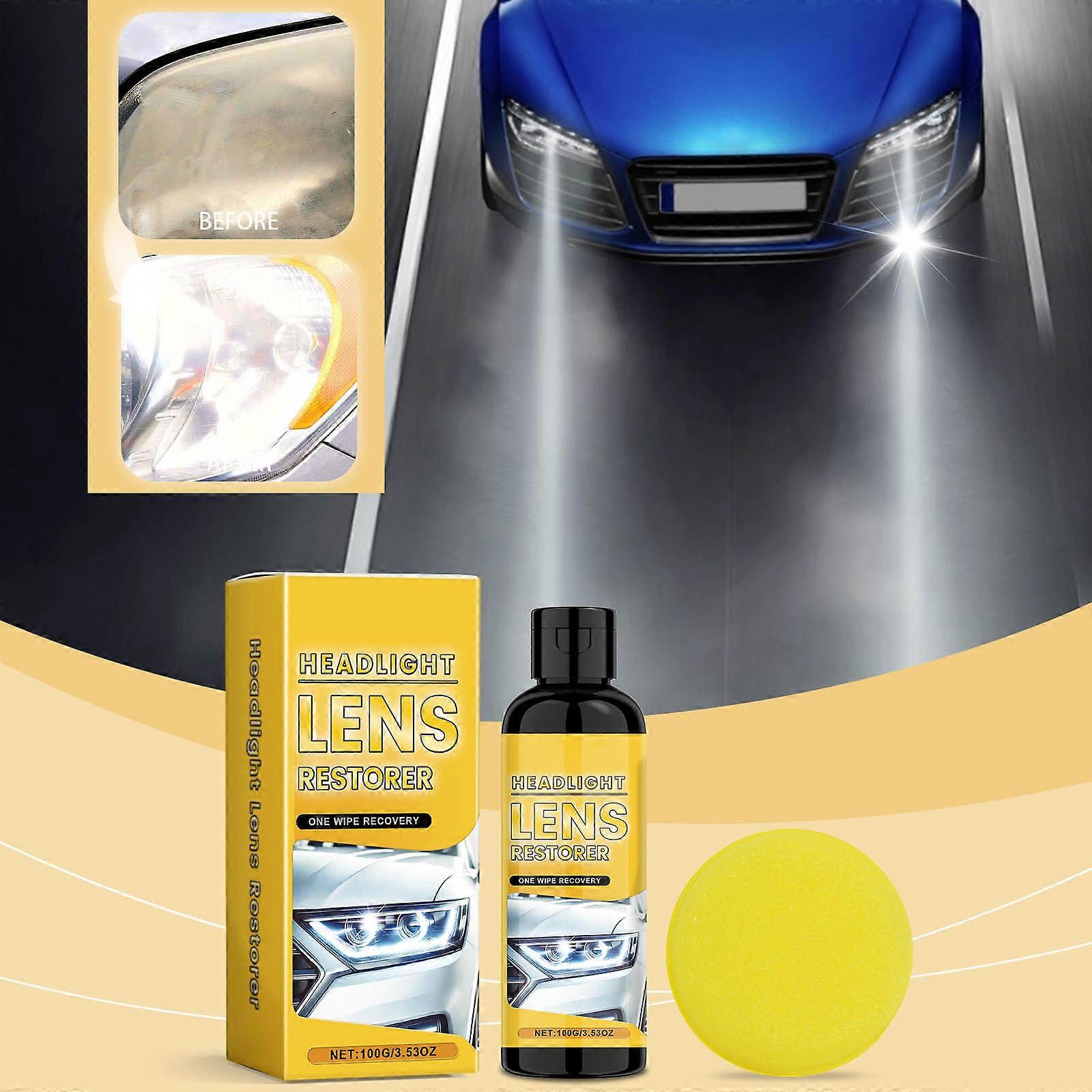 Headlight Refurbishment Without Polishing Car Headlight Yellowing ...