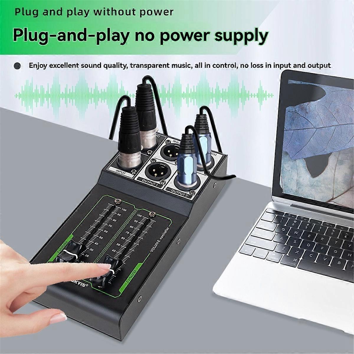 Passive Volume Controller 1 in 2 Out No Noise Input and Output Sound ...