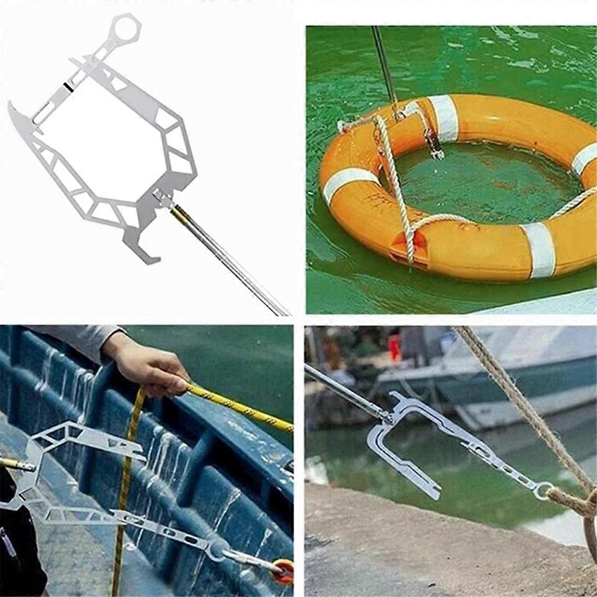 Dock Hook Multi-Purpose Telescoping Boat Hook Long Distance Threader ...