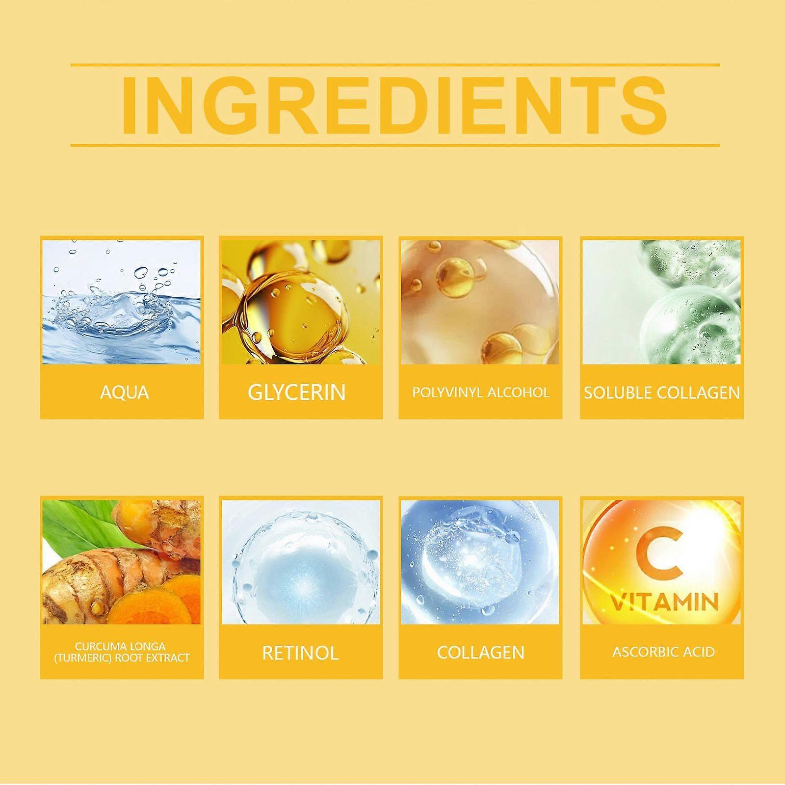 Turmeric Collagen Pulling Mask (with scraper) Gentle Exfoliating and ...