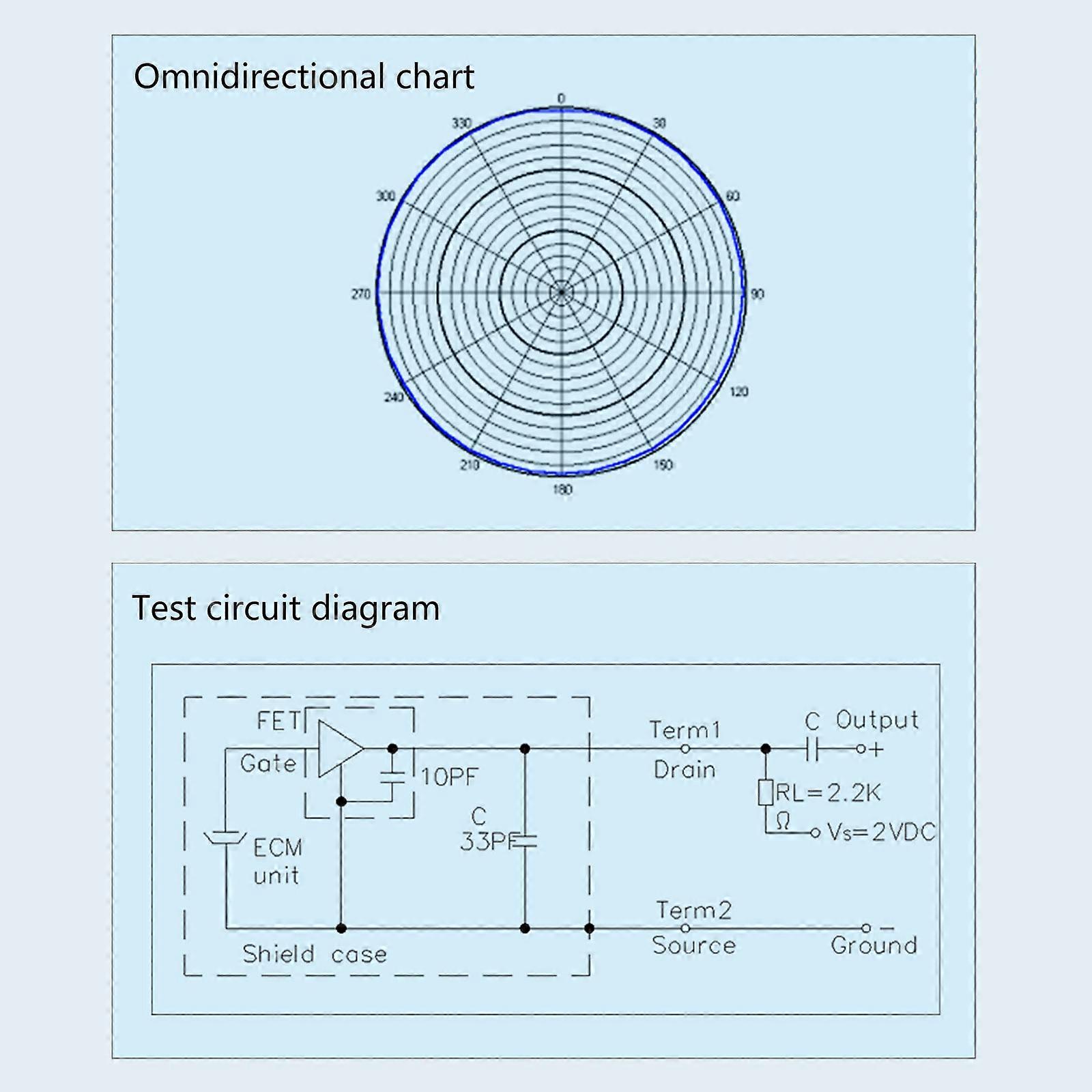 High Sensitivity Capacitive Mic Cores Electret Condenser Microphone ...