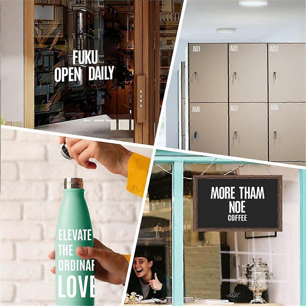 9 Sheets Letters Stickers,Self Adhesive Vinyl Letter Stickers Aesthetic ...