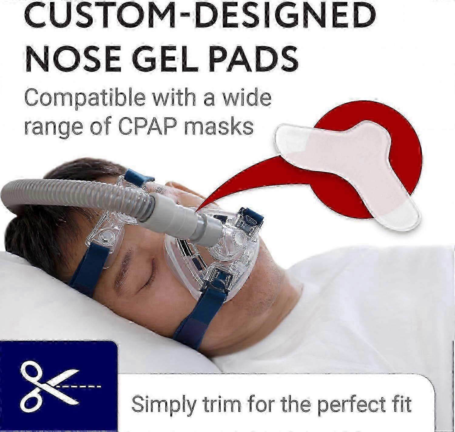 5-Pack CPAP Mask Nose Pads, Adjustable Gel Cushions for Comfort, Fits ...