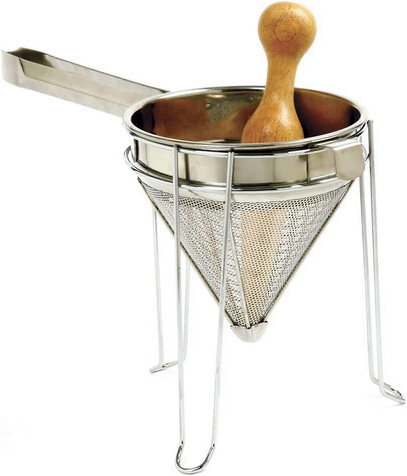 Norpro Stainless Steel 642 Chinois with Stand and Pestle Set, 9" x 7" x ...