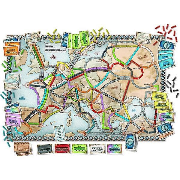 (Special Offers) Ticket To Ride Europe Board Game | Family Game WELLNGS ...