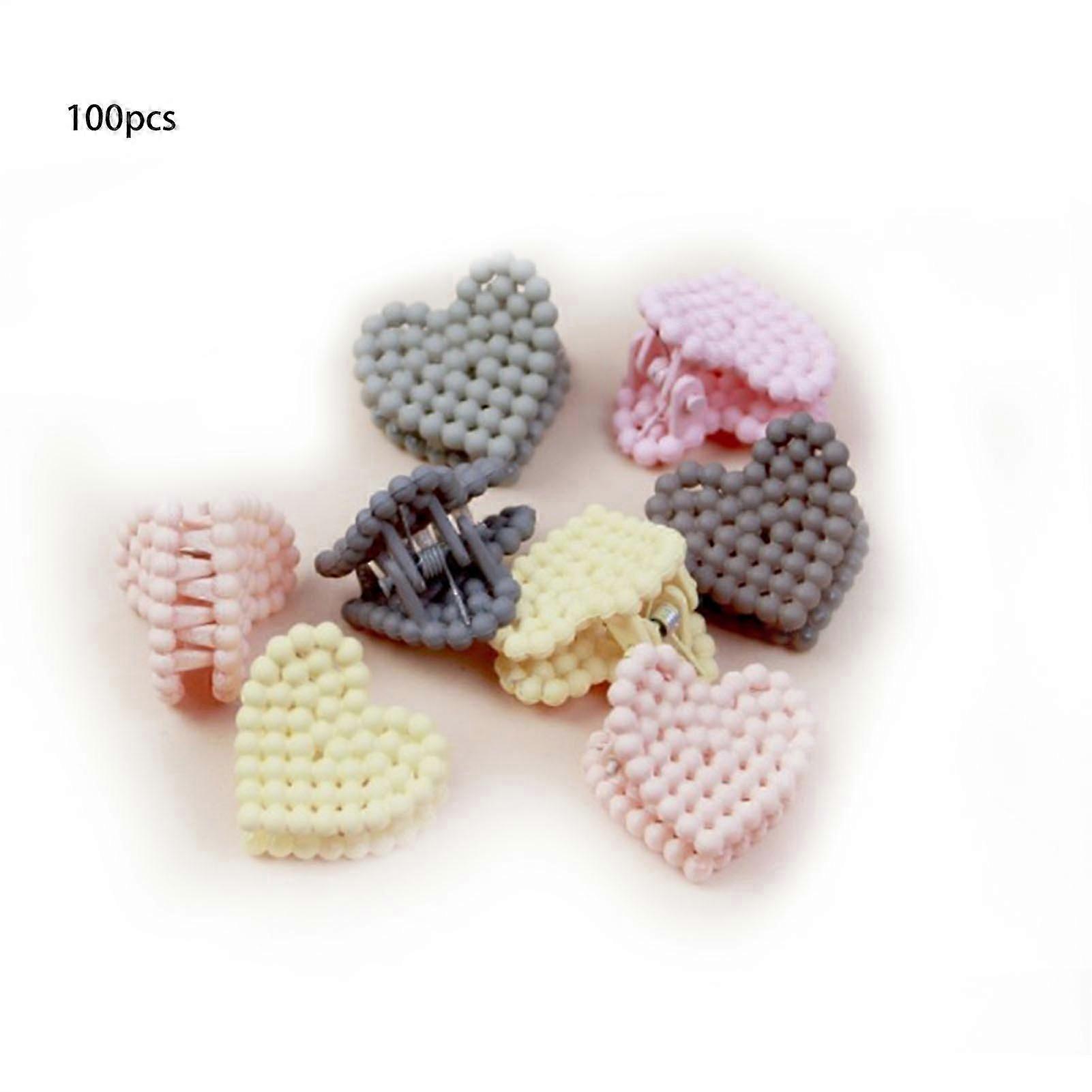 100pcs Mini Hair Clips Bow Tie Flower Fruit Bright Colors Set | Fruugo UK
