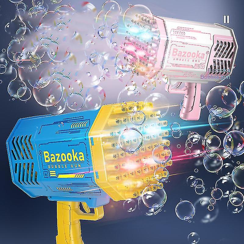 Bubble Machine Gun, Diy Bubble Bazooka Machine 69 Holes Bubble ...