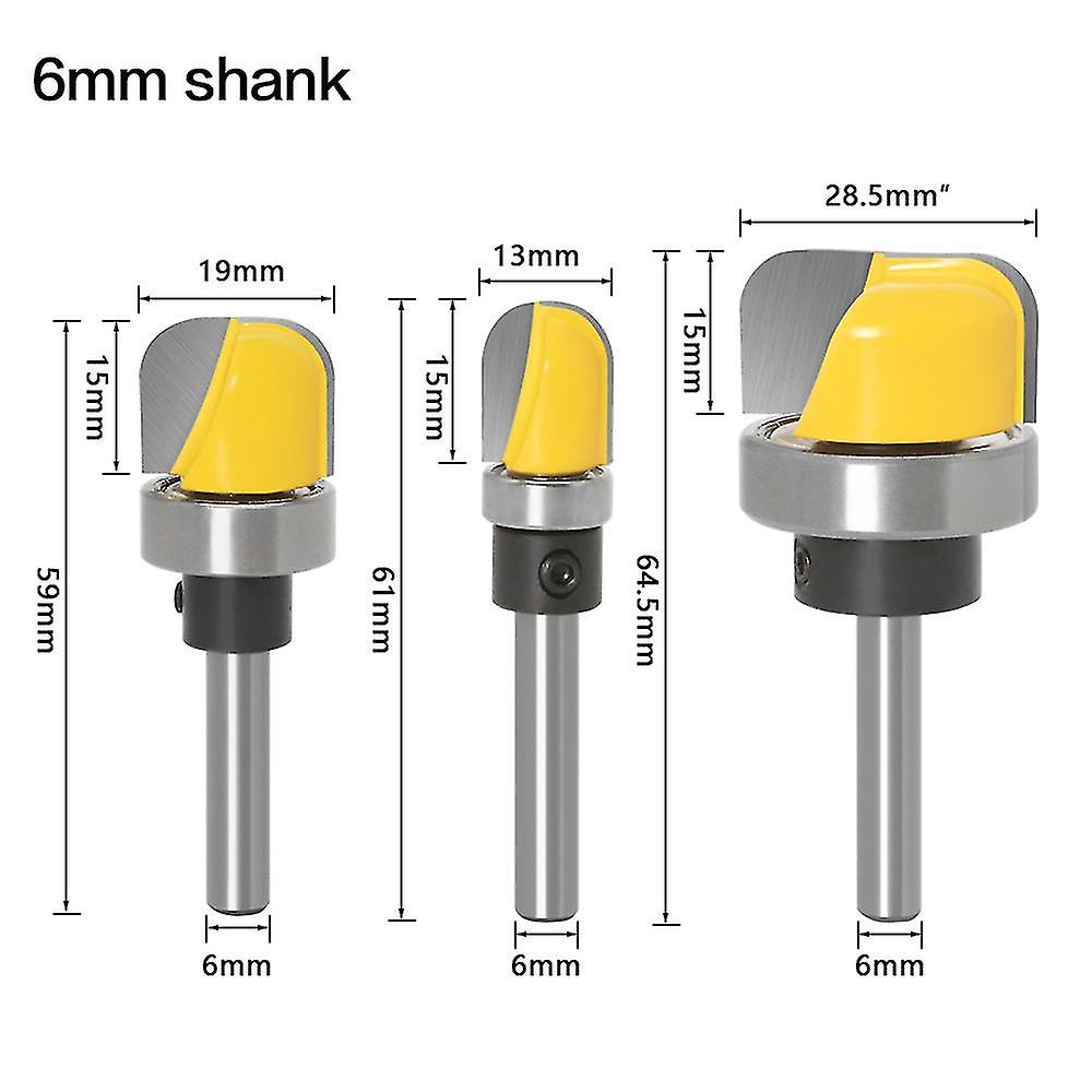 Round Bottom Router Bit 6mm Nose Router Bit Woodworking Milling Cutter ...