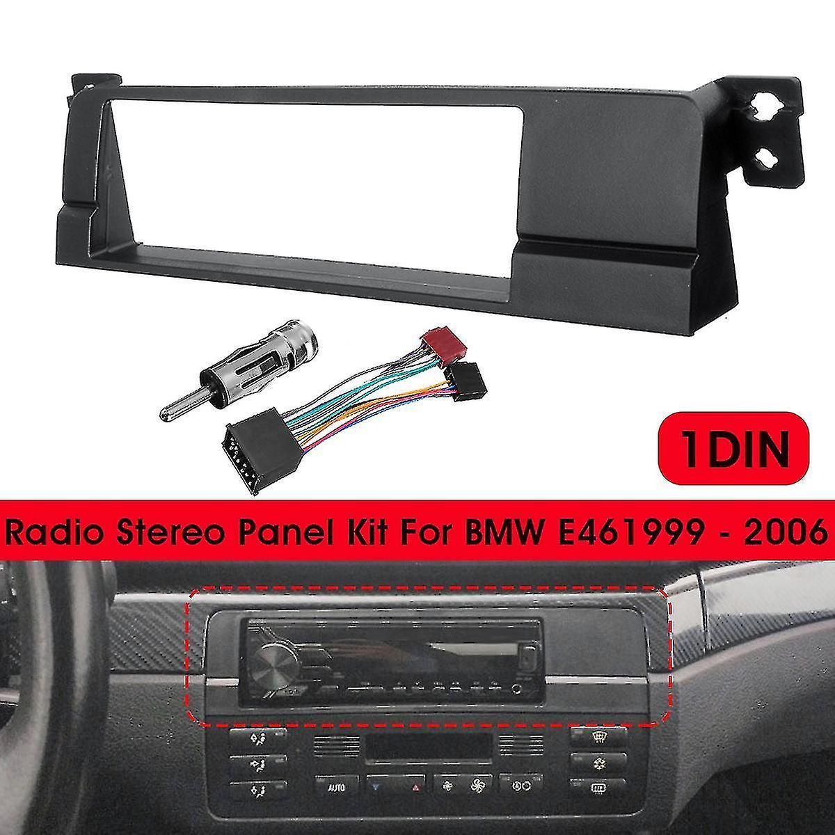 1 Din Car Radio Stereo Panel Fitting Kit Compatible Bmw E46 1999-2006 ...