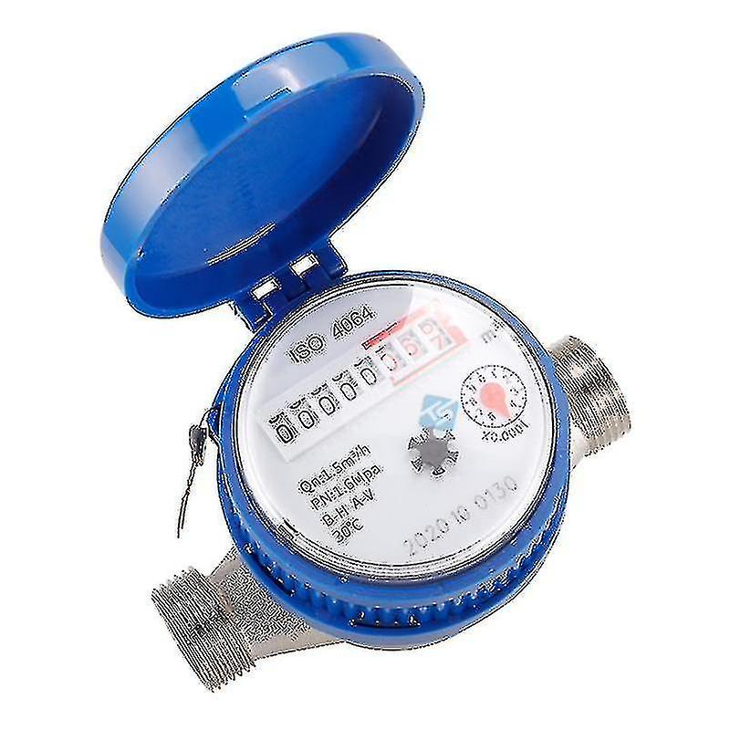 Water Meter Mechanical Rotary Wing 0-30 Cold E-type 1/2" - 3/4" Qn 1 ...