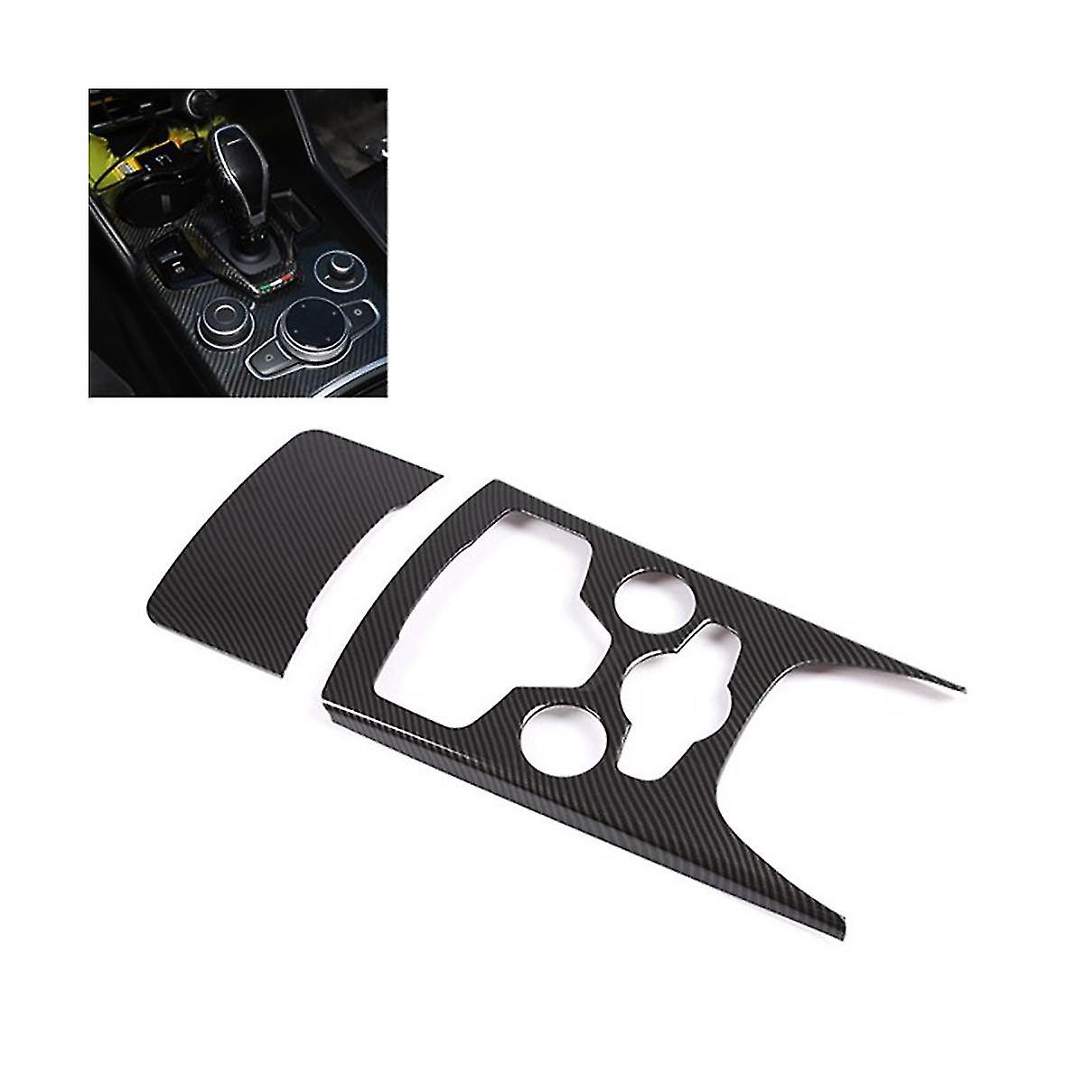 Car Carbon Fiber Central Gear Panel Control Panel Decal Interior ...