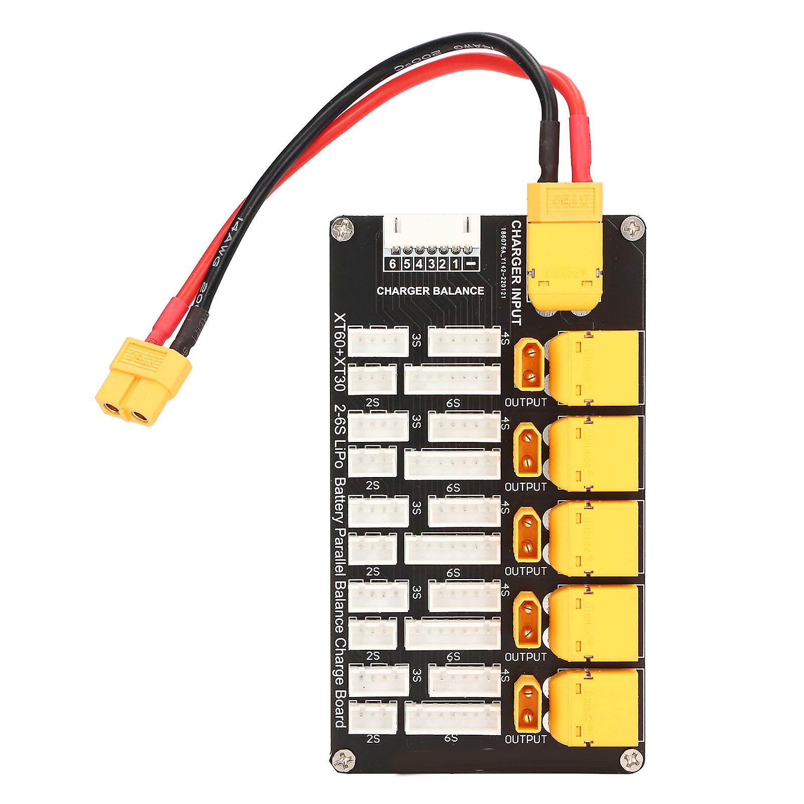 Lipo Battery Charging Board Parallel XT30 XT60 Plug 2‑6S Lithium Batteries | Fruugo UK