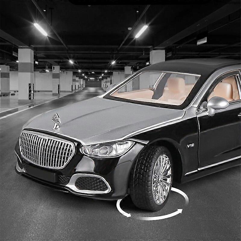 1:22 Maybach S680 Alloy Metal Car Model Diecast Metal Toy Vehicles Car Model Sound and Light ...